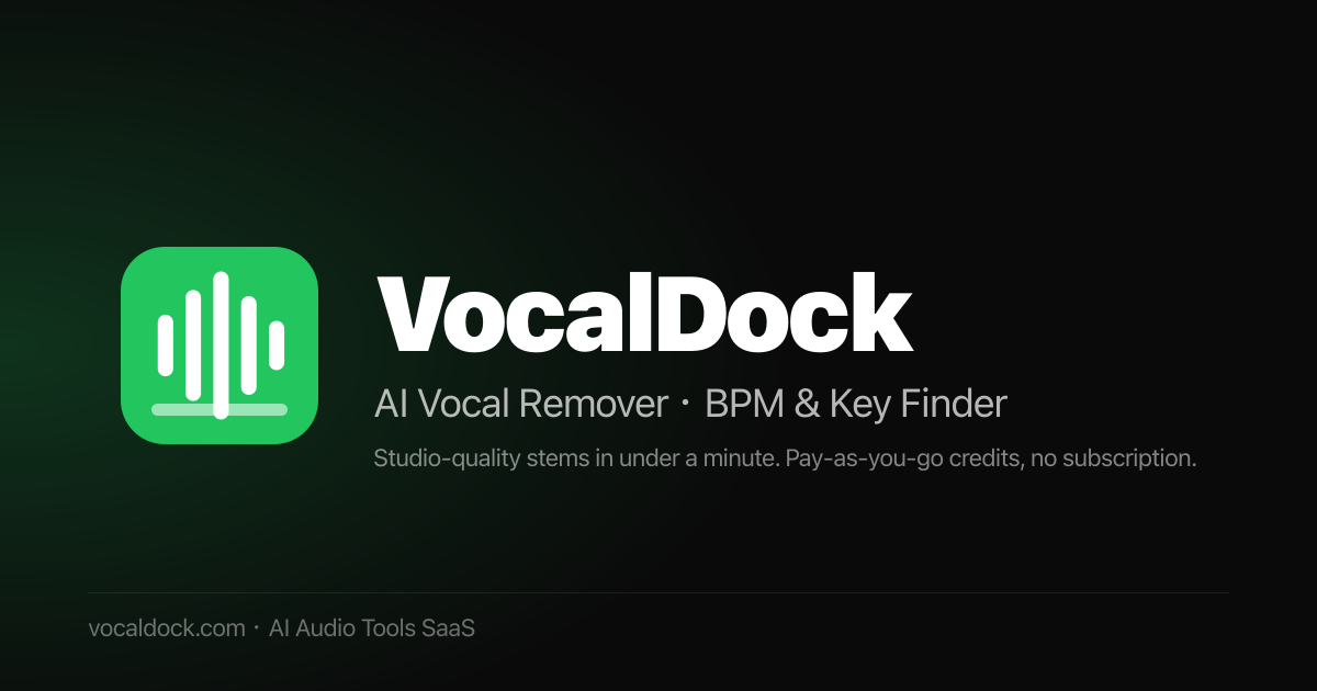 Quitar música de un video y dejar solo la voz | VocalDock